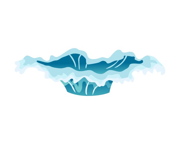 Water splash animation dripping special Royalty Free Vector