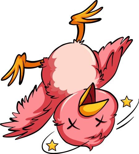 An enchanted bird hatches egg creative Royalty Free Vector