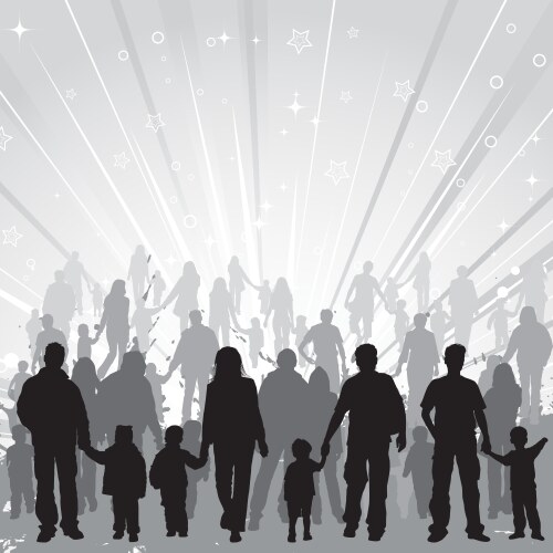 People in action Royalty Free Vector Image - VectorStock