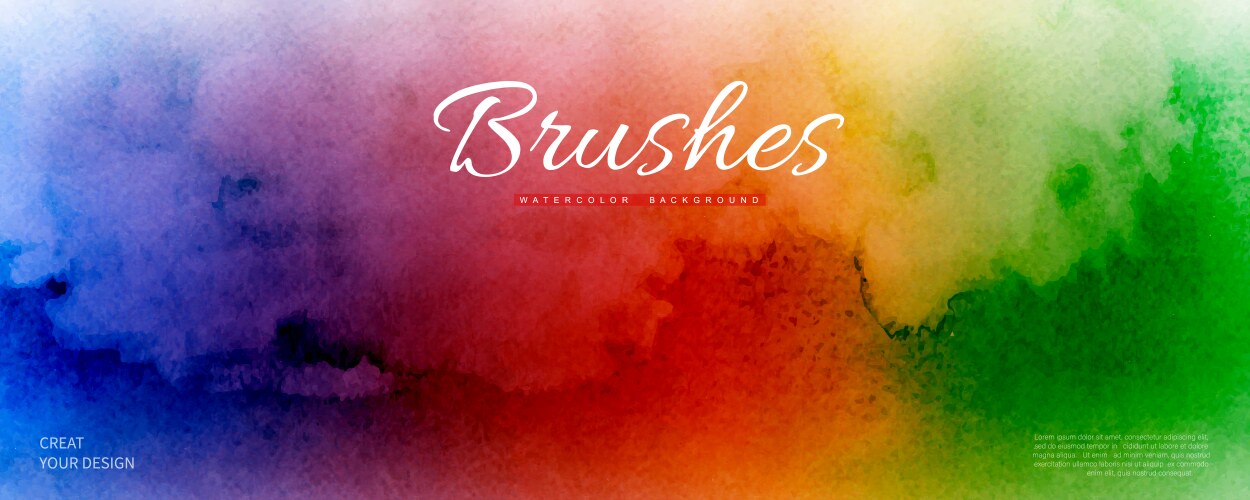 Abstract horizontal background with rainbow Vector Image