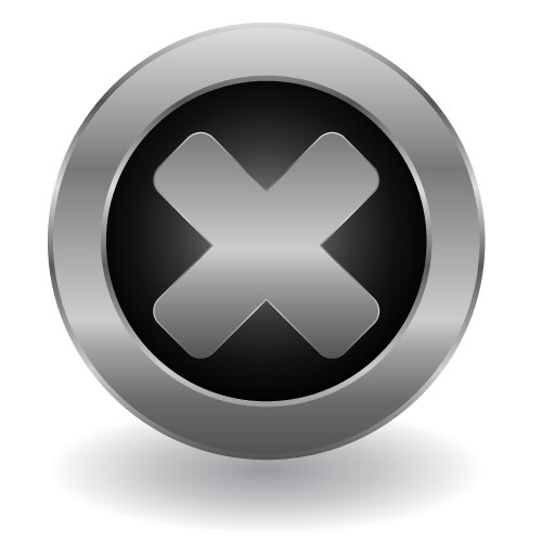 Metallic bookmark button Royalty Free Vector Image