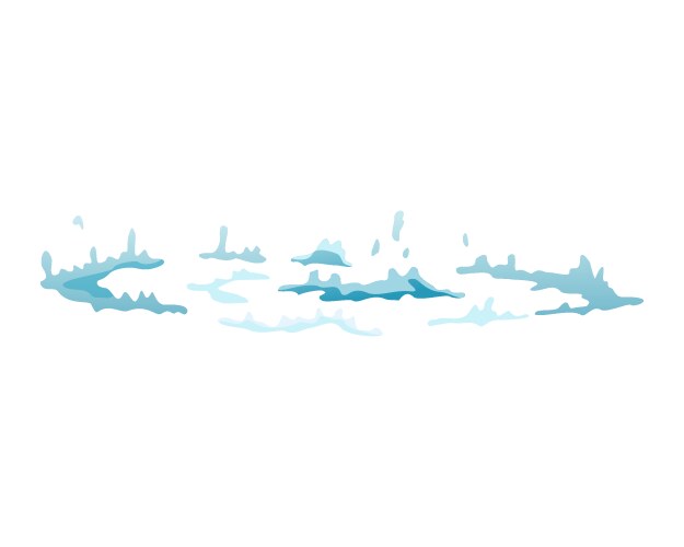 Water splash animation dripping special Royalty Free Vector
