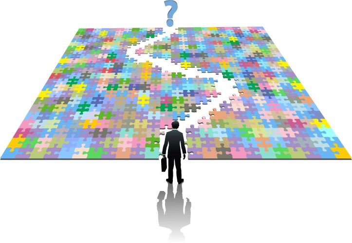 Business solution Royalty Free Vector Image - VectorStock