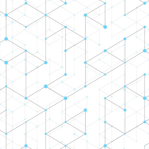 Modern line art pattern with connecting lines Vector Image