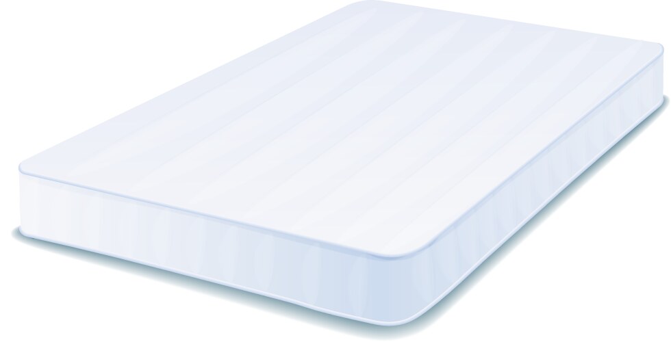 Orthopedic mattress types composition Royalty Free Vector