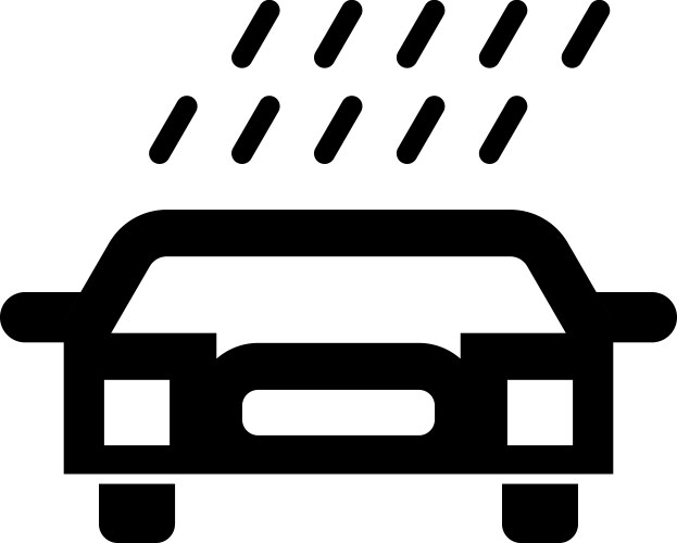 Car flood disaster icon cloud rain car flood Vector Image