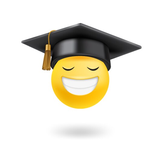 Graduation Cap with Gold Coin Royalty Free Vector Image