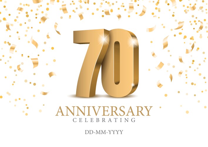 Anniversary 26 gold 3d numbers Royalty Free Vector Image