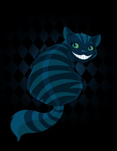 Cheshire cat Royalty Free Vector Image - VectorStock