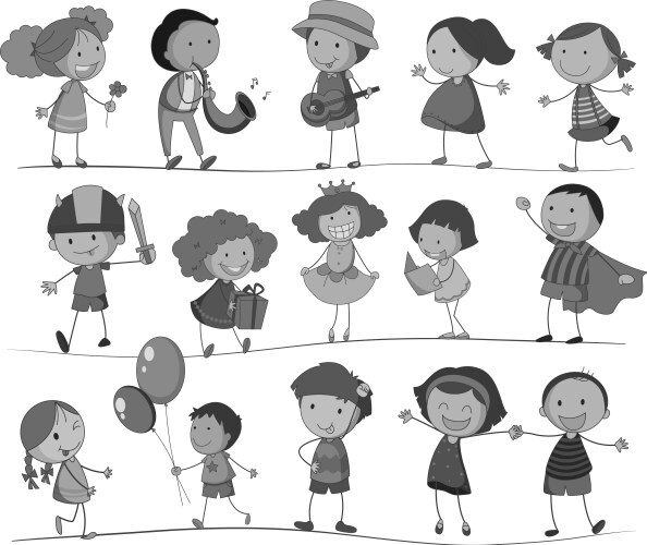 Children Royalty Free Vector Image - VectorStock
