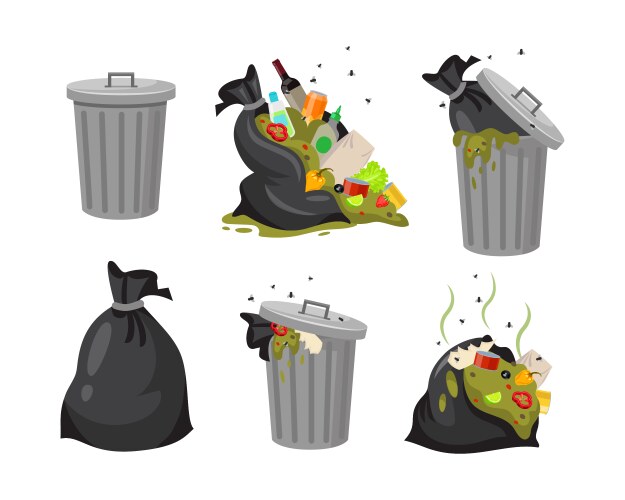 Dustbin drawing Vector Images & Graphics for Commercial Use | VectorStock