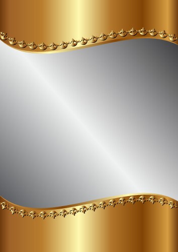 Metallic silver plate Royalty Free Vector Image