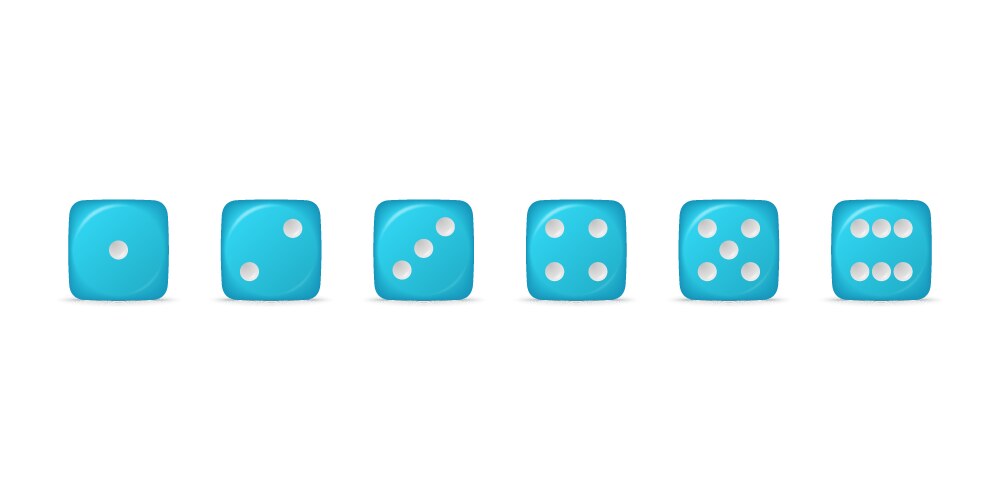 Blue Dice Vector Images (over 2,400)