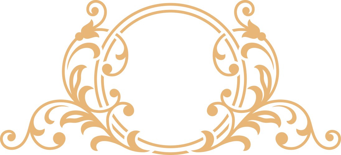 Golden jewelry frame Royalty Free Vector Image