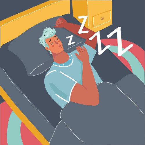 Man Sleeping in Bed Cartoon Vector Images (over 3,000)
