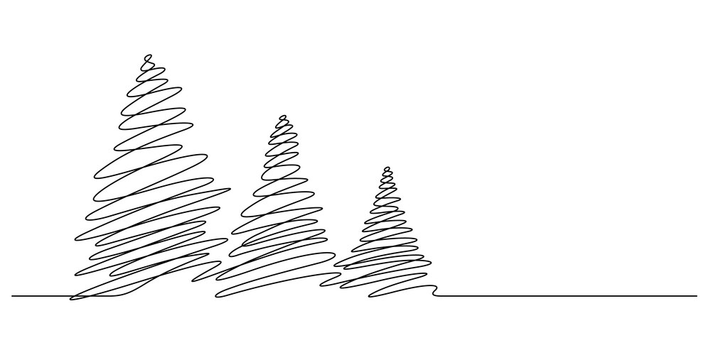 Christmas Scene Line Drawing Vector Images (over 330)