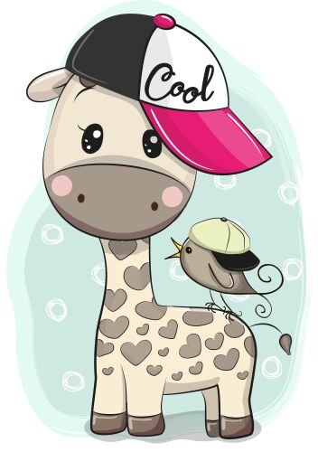 Cute cartoon baby boy in a cap Royalty Free Vector Image