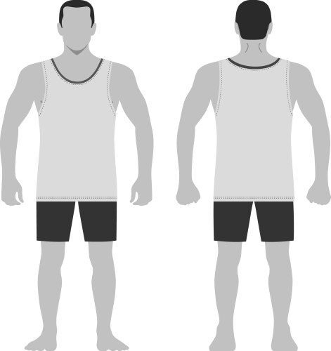 Back view portrait of boys men best friends Vector Image