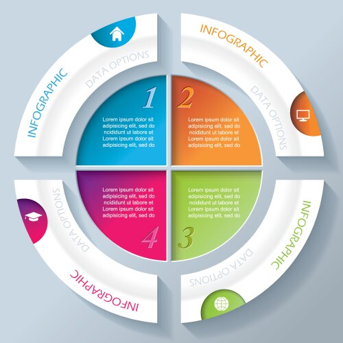 Abstract infographic design Royalty Free Vector Image