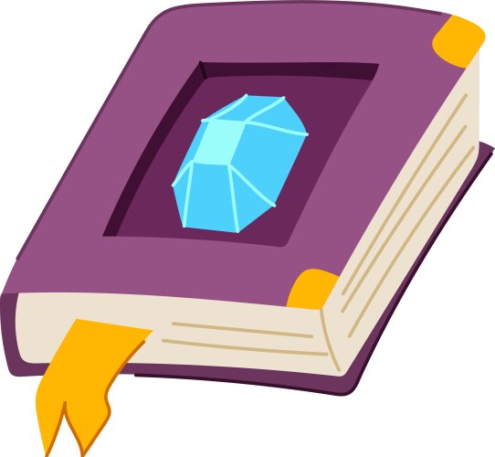 Mythical fantasy book cartoon Royalty Free Vector Image