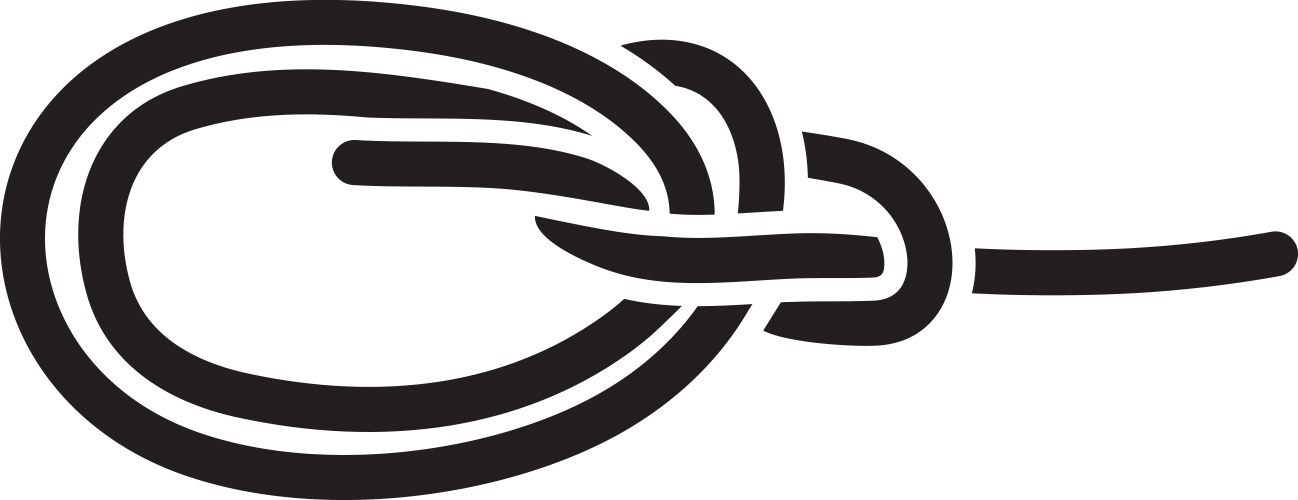 Circle frame with knots and three linked loop Vector Image