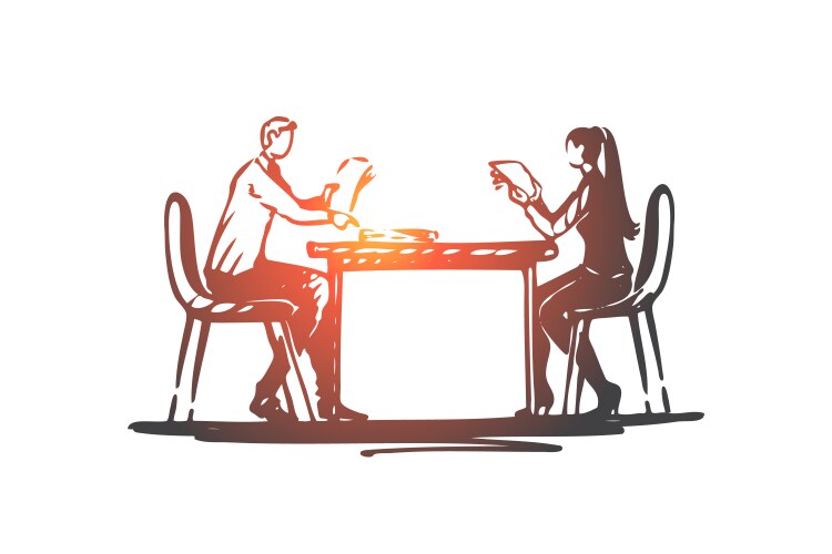 Handshaking managers at office meeting Royalty Free Vector