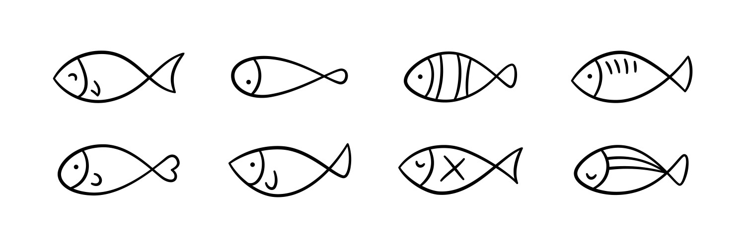 Fish Outline Vector Images (over 110,000)