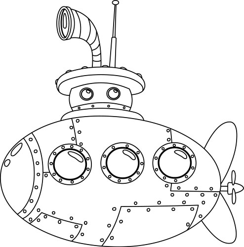 Submarine Outline Vector Images (over 4,500)