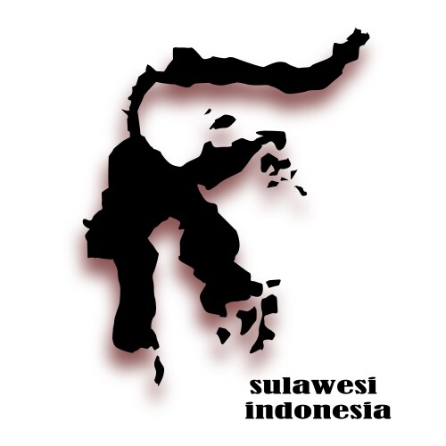 Sulawesi island map symbol design – Royalty-Free Vector | VectorStock
