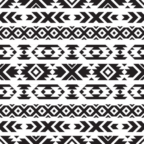 Tribal seamless pattern Royalty Free Vector Image