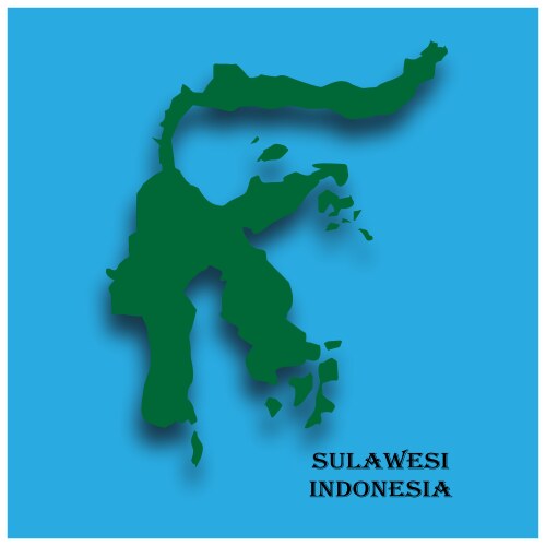 Map of sumatra island symbol design Royalty Free Vector