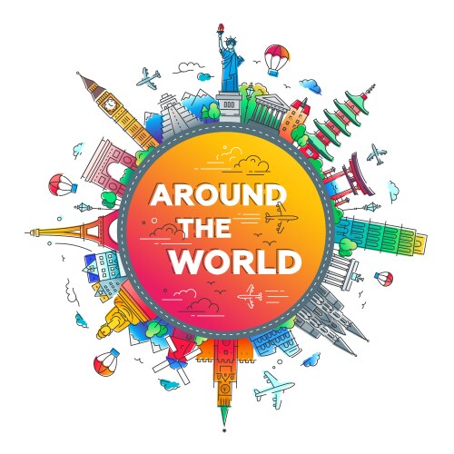 Around the World Vector Images (over 26,000)