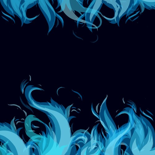 Frame made from fire Royalty Free Vector Image
