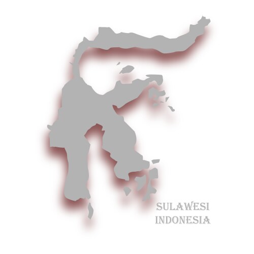 Map of sumatra island symbol design Royalty Free Vector