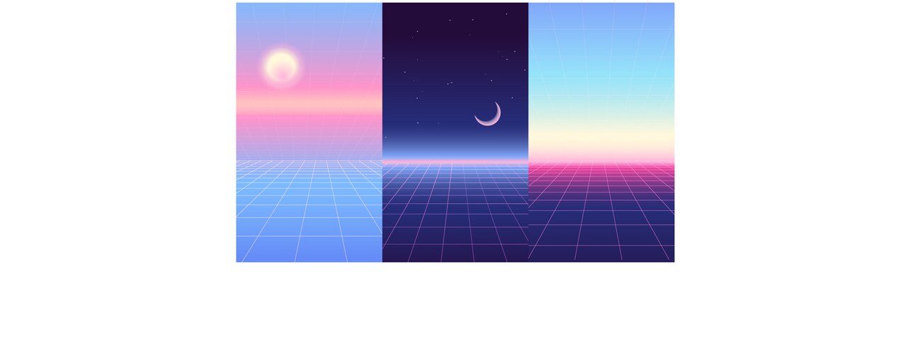 Retro Synthwave Sun Vector Images (over 950)