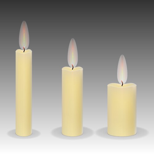Numbered candles Royalty Free Vector Image - VectorStock