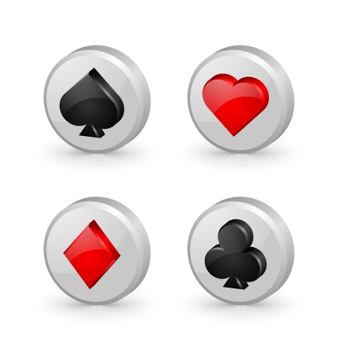 Symbols of playing cards Royalty Free Vector Image