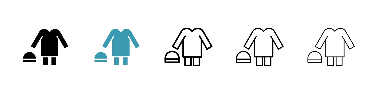 Ramadan clothes icon set arabian islamic Vector Image