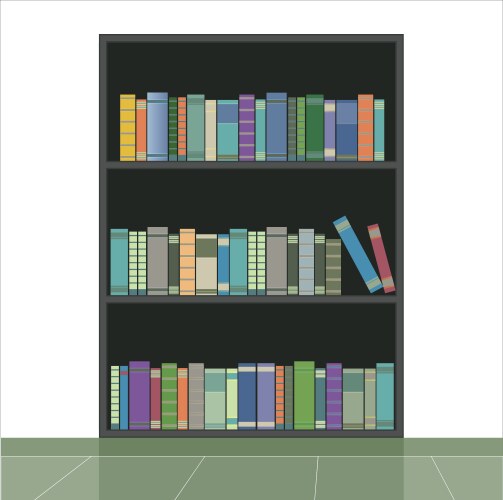 Bookshelf Cartoon Vector Images (over 6,500)