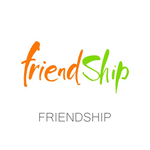 Friendship typography quotes Royalty Free Vector Image