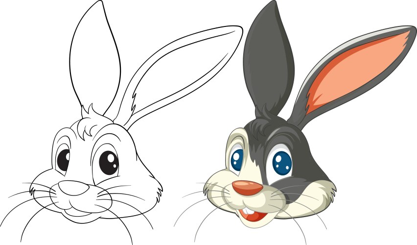 Cartoon Rabbit Eye Vector Images (over 3,600)