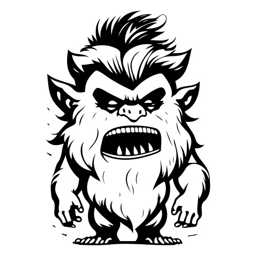 Black White Troll Vector Images (over 4,200)