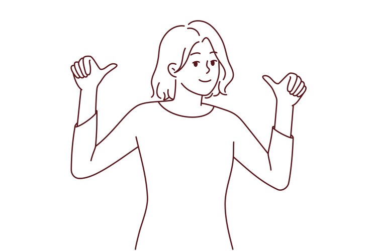 Crowd or team mocking and pointing at another Vector Image