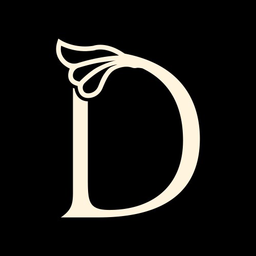 Stylish Font Letter D Vector Images (over 4,800)