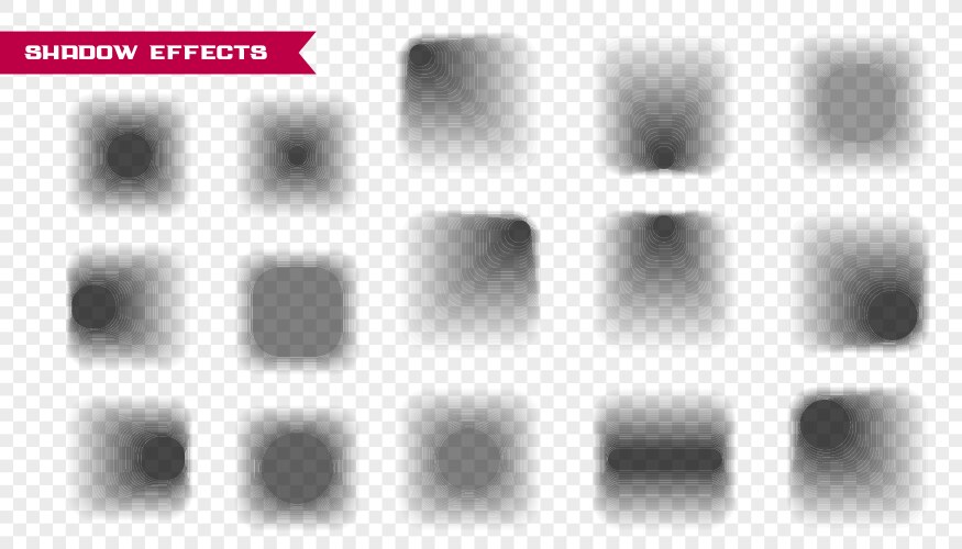 3d style geometric shape shadow effect Royalty Free Vector