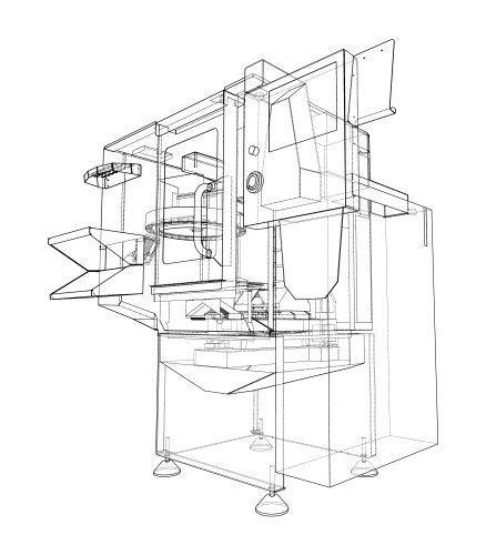 Universal drafting machine surface of the drawing Vector Image
