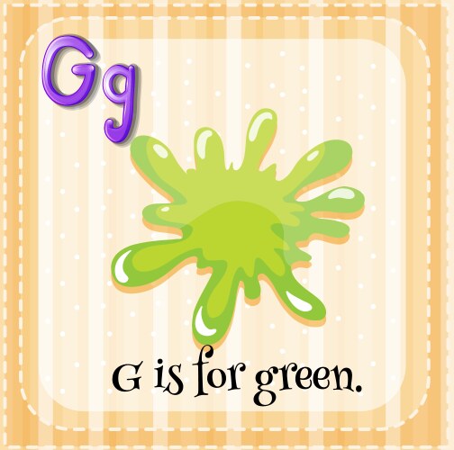 Letter G Flashcards Vector Images (over 320)