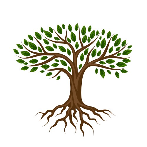 Abstract tree Royalty Free Vector Image - VectorStock