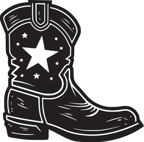 Cowboy boot Royalty Free Vector Image - VectorStock