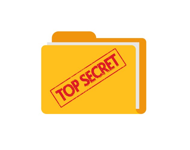 Secret file Royalty Free Vector Image - VectorStock
